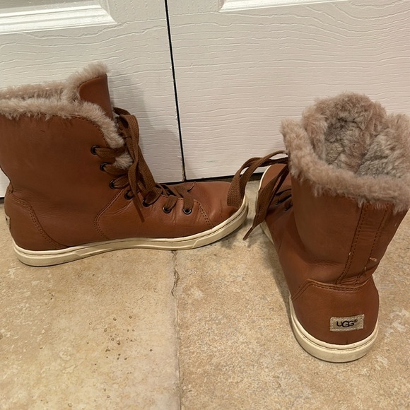 UGG | Shoes | Tan Uggs Sneakers Adult Size 6 Great Condition Hardly ...